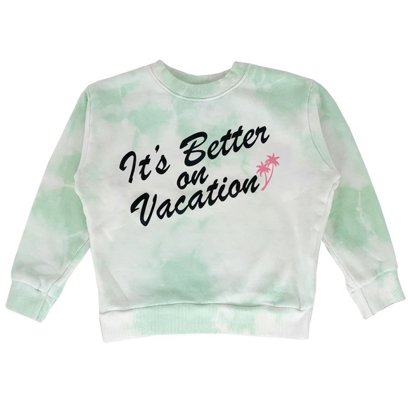 Cotton On | Shirts & Tops | Its Better On Vacation Girls Boxy Sweatshirt By Tiny Whales | Poshmark